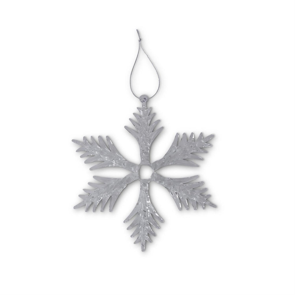 Clear Glass Snowflake Ornament – The View Cafe & Gifts