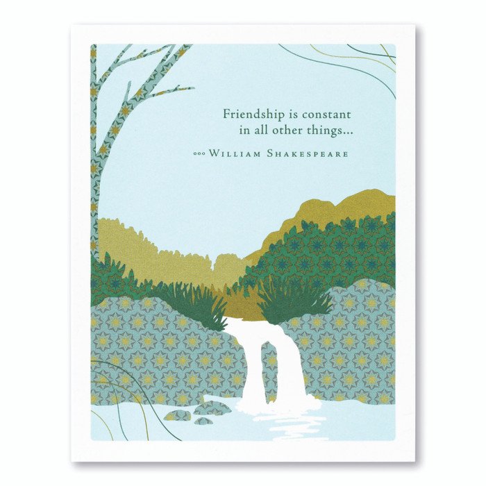 Friendship Is A Constant Friendship Card – The View Cafe & Gifts